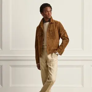 Ralph Lauren Gregory Hand-tailored Twill Suit Trouser - Tan