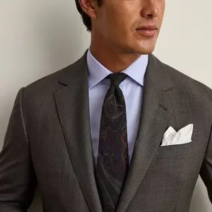 Ralph Lauren Paisley Wool-silk Tie - Navy Multi