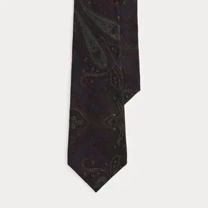 Ralph Lauren Paisley Wool-silk Tie - Navy Multi