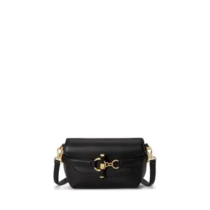 Ralph Lauren Leather Small Crossbody Bag - Black