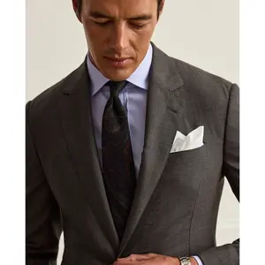 Ralph Lauren Kent Hand-tailored Glen Plaid Wool Suit