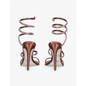 Rene Caovilla Cleo 105 Leather Heeled Sandals