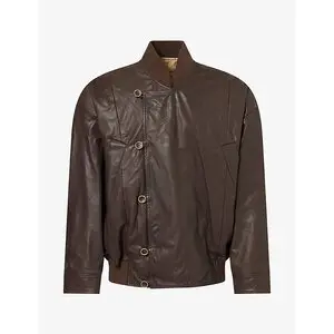 UMA WANG Jovan Leather Jacket - Brown