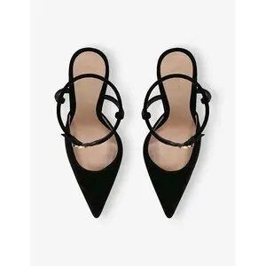 GIANVITO ROSSI Sofia 95 Velvet Heeled Courts
