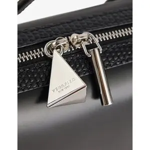 VERAFIED Café Mini Leather Top-handle Bag - Black Lizard
