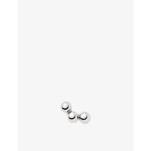 MISSOMA Fine Trio 9ct White Gold Stud Earring - Silver