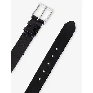HACKETT H-keeper Leather Belt - Black