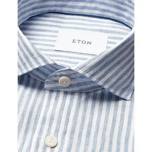 Eton Striped Casual-fit Linen Shirt