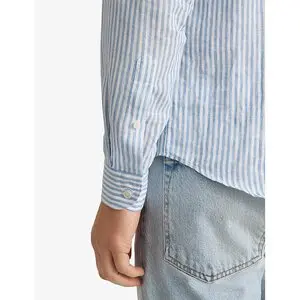 Eton Striped Casual-fit Linen Shirt