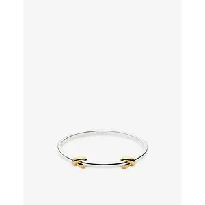 MISSOMA Lucy Williams X Knot Silver And 18ct Yellow Gold-plated Bangle