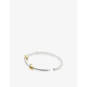 MISSOMA Lucy Williams X Knot Silver And 18ct Yellow Gold-plated Bangle