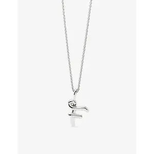 MISSOMA Curly Molten Mini Initial F -plated Sterling- Necklace