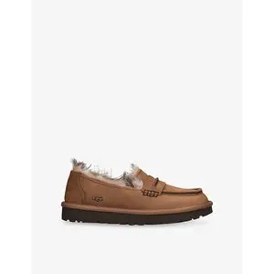 UGG Ellis Leather Loafers - Brown