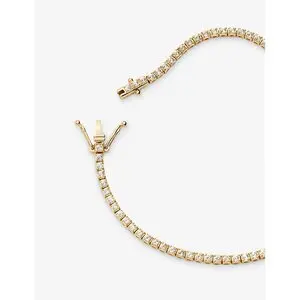 MISSOMA Solid 14ct Yellow And Lab-grown Diamond Tennis Bracelet