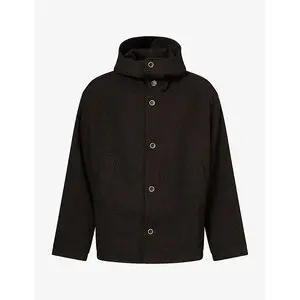 UMA WANG Juto Twill Jacket - Black/brown