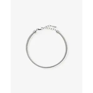 MISSOMA Thin Snake Platinum Pvd-plated Stainless Steel Chain Bracelet - Silver