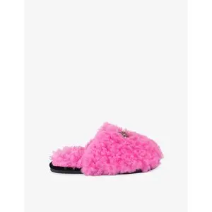 Kurt Geiger Kensington Faux-shearling Slippers - Pink