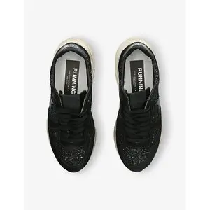 GOLDEN GOOSE Running Sole 90100 Glitter-embellished Trainers