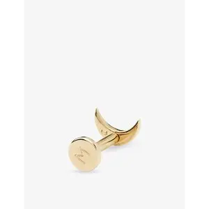 MISSOMA Moon 9ct Yellow Flat Back Stud Earring