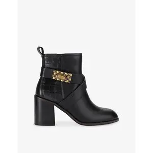 Kurt Geiger Marylebone Leather Ankle Boots - Black
