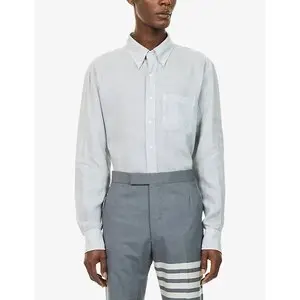Thom Browne Brand-patch Linen Shirt