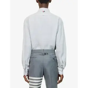Thom Browne Brand-patch Linen Shirt