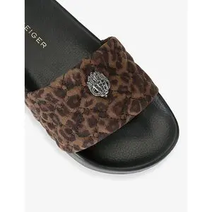 Kurt Geiger Meena Eagle Suede Slides