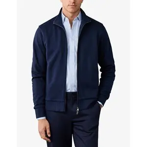 HACKETT Travel Zipped Cotton-blend Cardigan
