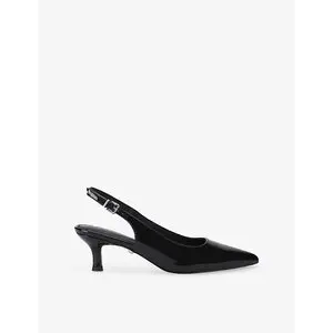Kurt Geiger Stepney Slingback Leather Heels - Black