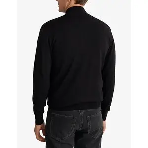 Eton Quarter Zip Knitted Merino-wool Jumper