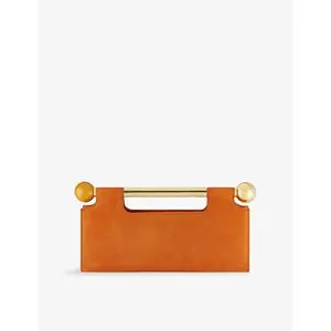 BVLGARI Tubogas Spheres Leather Clutch - Orange