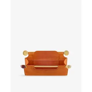 BVLGARI Tubogas Spheres Leather Clutch - Orange