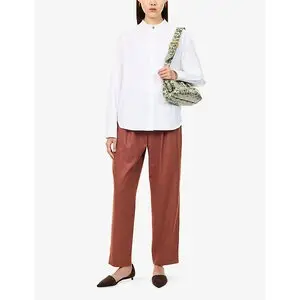 BLAZÉ MILANO Fox Pleated Wool-blend Trousers