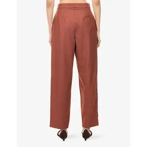 BLAZÉ MILANO Fox Pleated Wool-blend Trousers