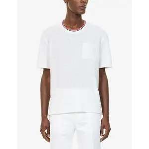 Thom Browne Textured Cotton-blend T-shirt