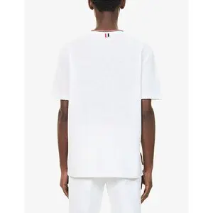 Thom Browne Textured Cotton-blend T-shirt
