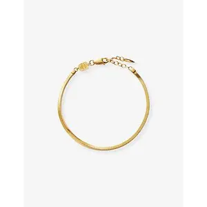 MISSOMA Lucy Williams X Square 18ct Yellow Vermeil Snake Chain Bracelet - Gold