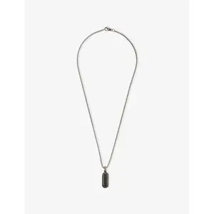 CLOCKS AND COLOURS Seneca Stainless-steel And Kanbaba Jasper Pendant Necklace - Silver