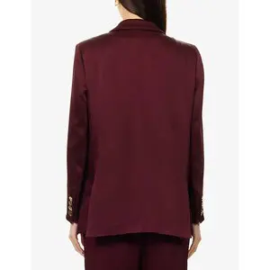 BLAZÉ MILANO Everynight Double-breasted Satin Blazer