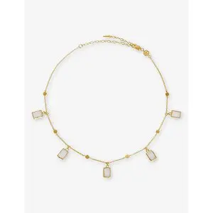 MISSOMA Lena 18ct Yellow -plated And Rainbow Moonstone Pendant Choker - Gold
