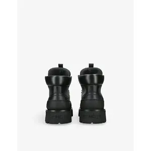 Moncler Peak Trek Leather Hiking Boots