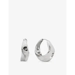 Monica Vinader Nomade Medium Sterling- Hoops - Silver