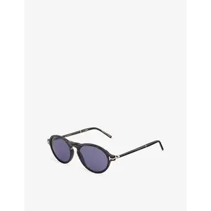 TOM FORD Ft1374 Round-frame Horn And Acetate Sunglasses