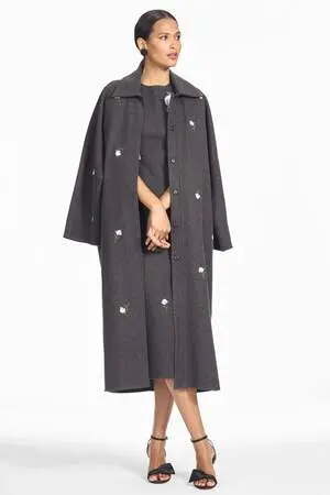 Sachin & Babi Embroidered Alessandra Coat
