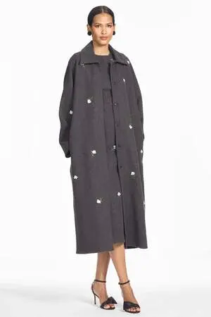 Sachin & Babi Embroidered Alessandra Coat