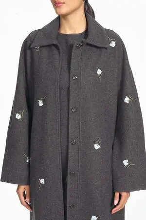 Sachin & Babi Embroidered Alessandra Coat