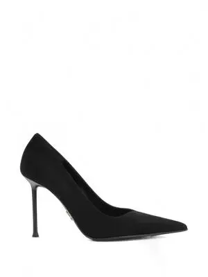 SERGIO LEVANTESI Pointed-toe Suede Pumps - Black