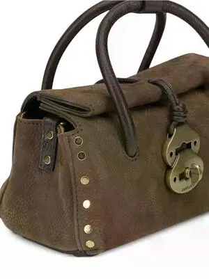 ZANELLATO Dotta Stud-embellished Tote Bag - Brown
