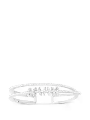 APM MONACO Double-piercing Bangle Bracelet - Silver