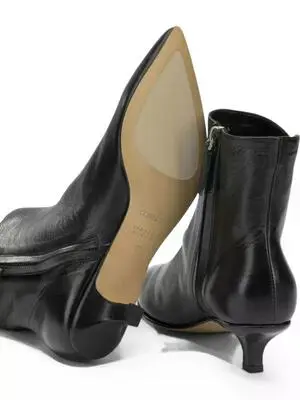 POMME D´OR Pointed-toe Leather Ankle Boots